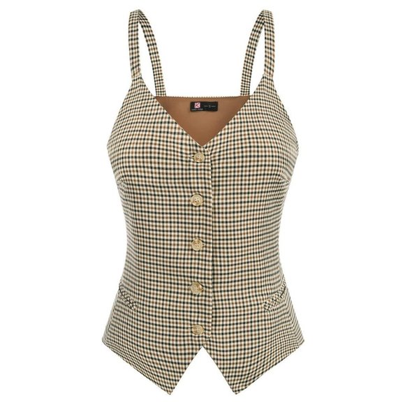 Jackets & Coats | Women Waistcoat Vest Plaid2 | Poshmark